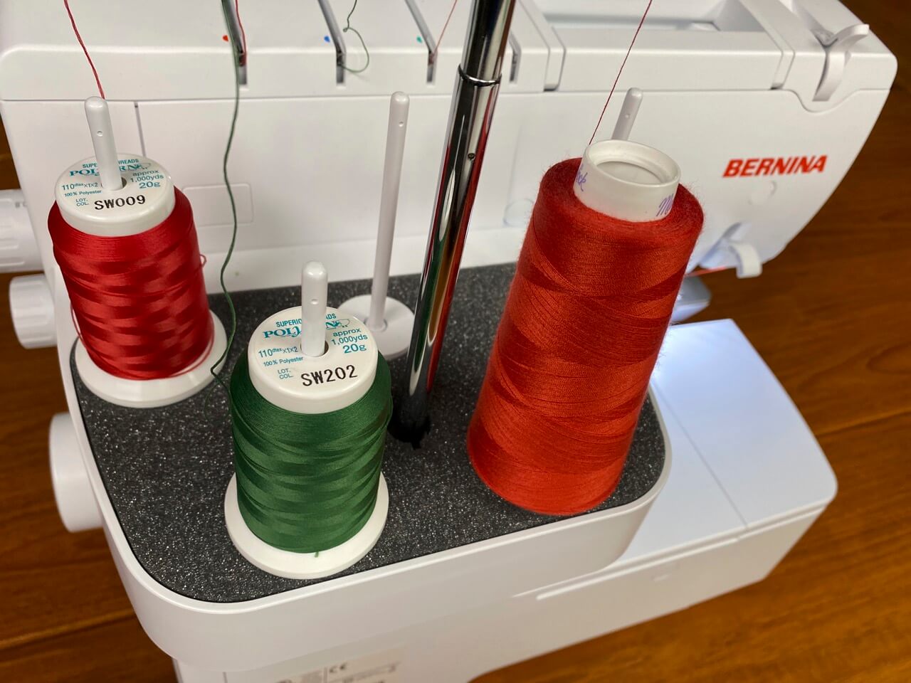 Nancy Zieman The Blog - 30 Minute Christmas Tree Serger Napkin Sewing ...