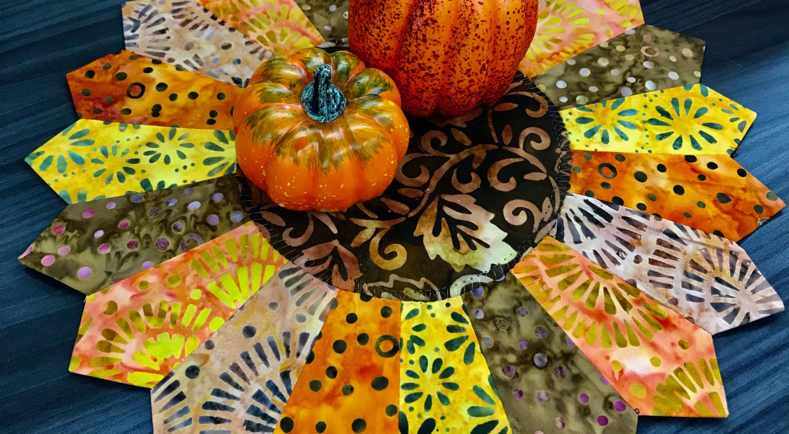 Nancy Zieman The Blog - Dresden Sunflower Table Mat Sewing Tutorial